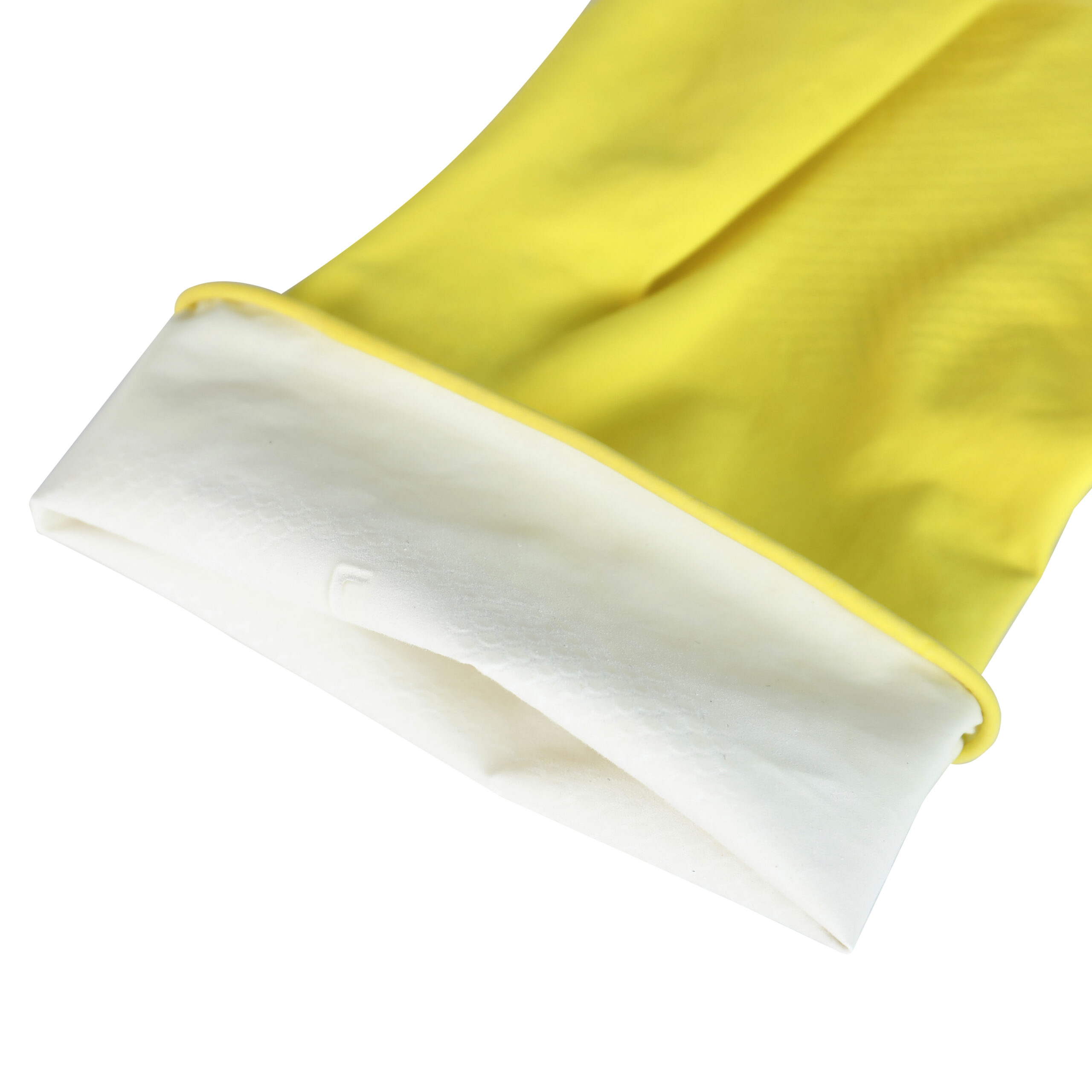 Flocked Yellow Household Latex Glove – PromaxSafety – China Professonal ...