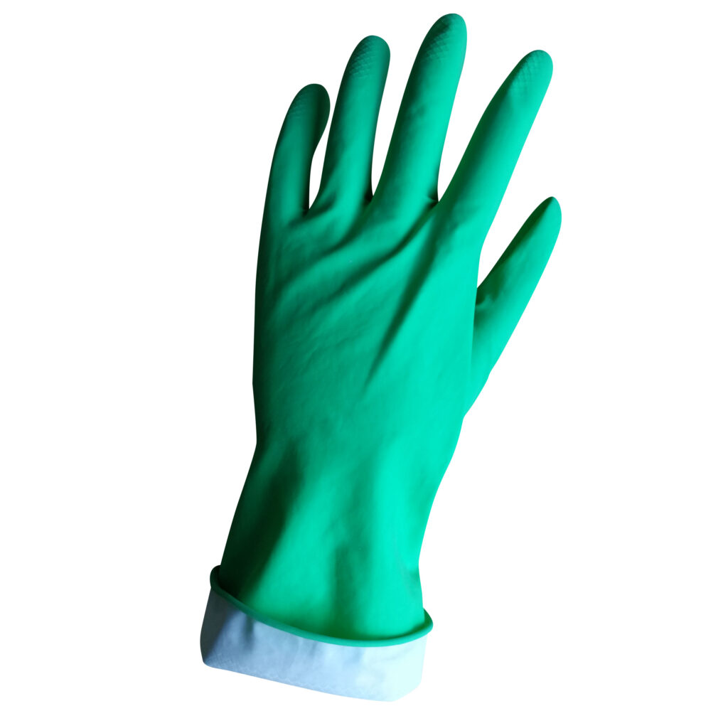 Dark Green Flocklined Household Latex Glove – PromaxSafety – China ...